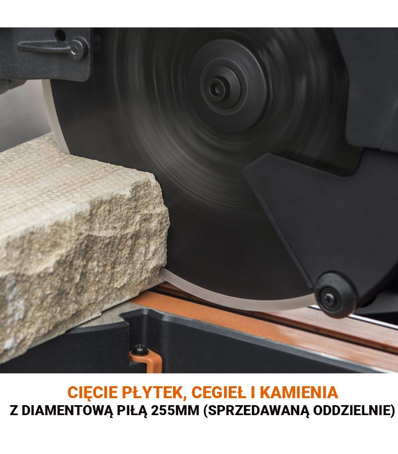 Wielozadaniowa piła ukośna z prowadnicami EVOLUTION R255SMS DB PLUS z ...