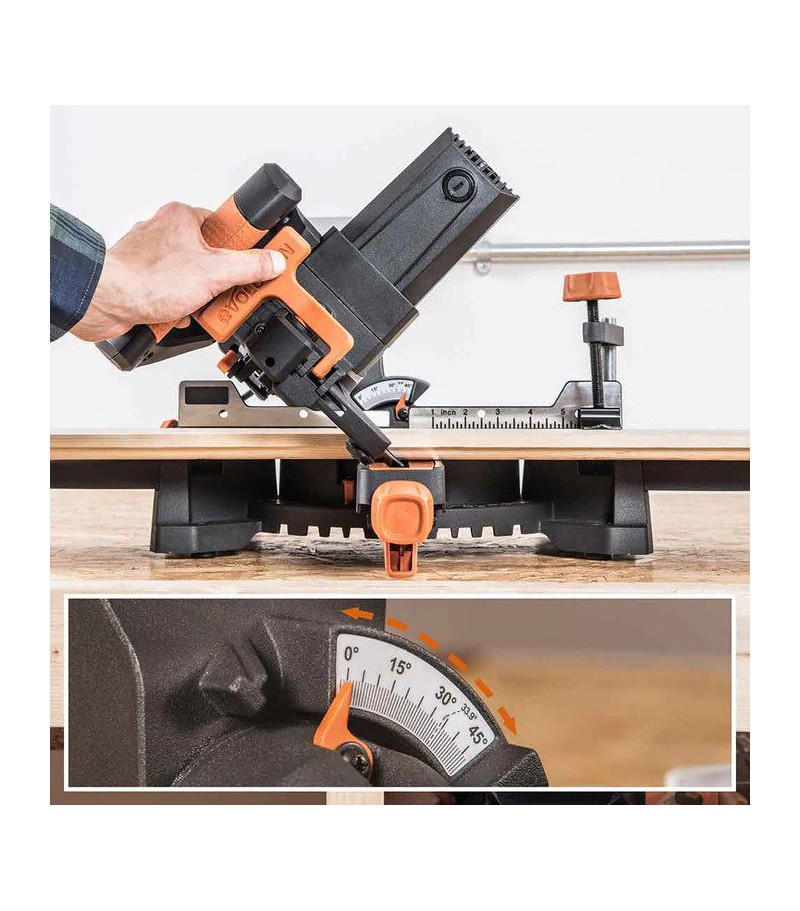 Wielozadaniowa piła ukośna z prowadnicami EVOLUTION R185SMS PLUS z ...